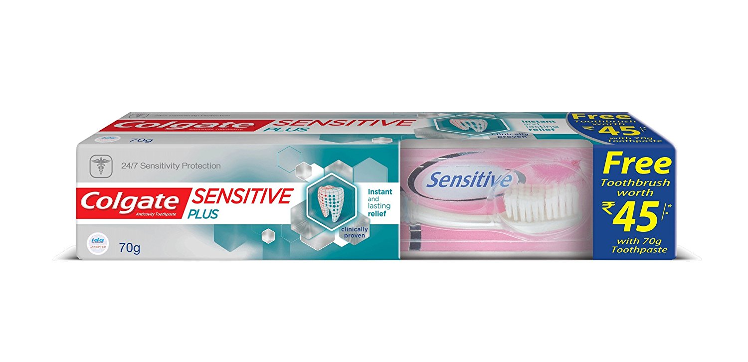 Colgate Sensitive Plus 70g + Free Toothbrush - OMGTricks