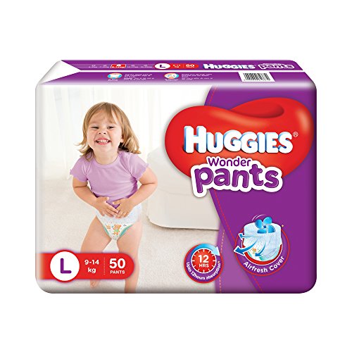 Huggies Wonder Pants Large Size Diapers (50 Count) - OMGTricks