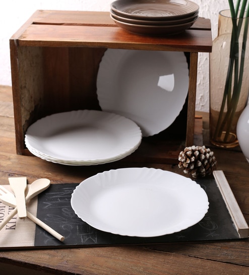 Cello Opal Ware Full Dinner Plates - Set of 6 - OMGTricks