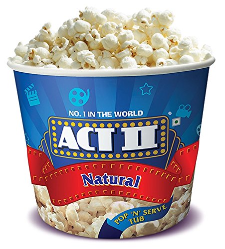Act II Microwave Popcorn Tub, Natural, 130g - OMGTricks