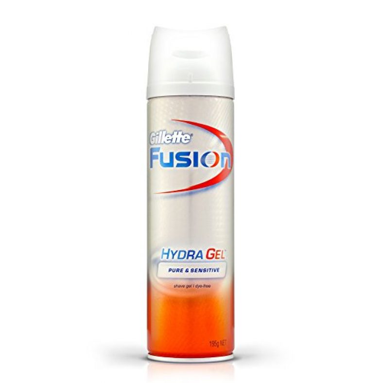 Gillette Fusion Hydragel Pure & Sensitive Pre Shave Gel - 195g (200 ml ...