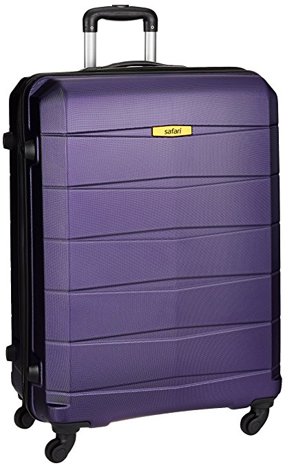 Safari Polycarbonate 77 cms Purple Hard Sided Suitcase - OMGTricks