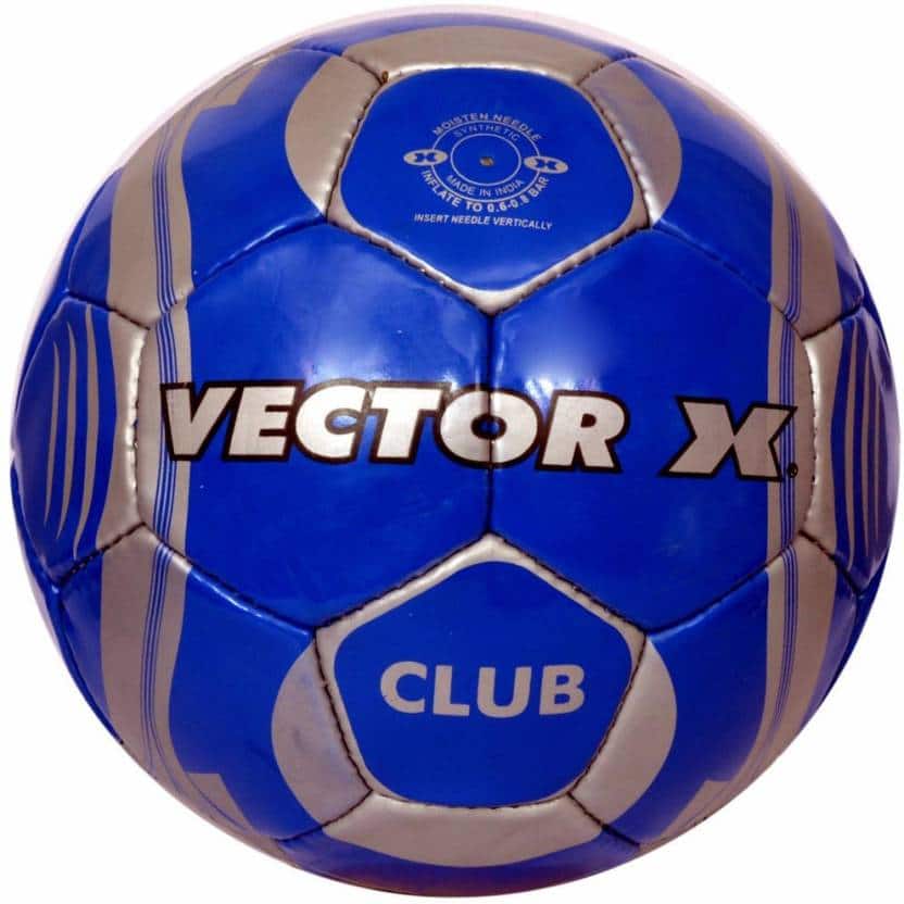 Vector X Club Football - Size: 5 (Pack of 1, Blue) - OMGTricks