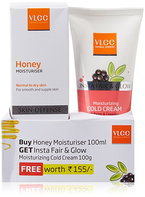 VLCC Honey Moisturizer, 100ml with Free Cold Cream, 100g - OMGTricks