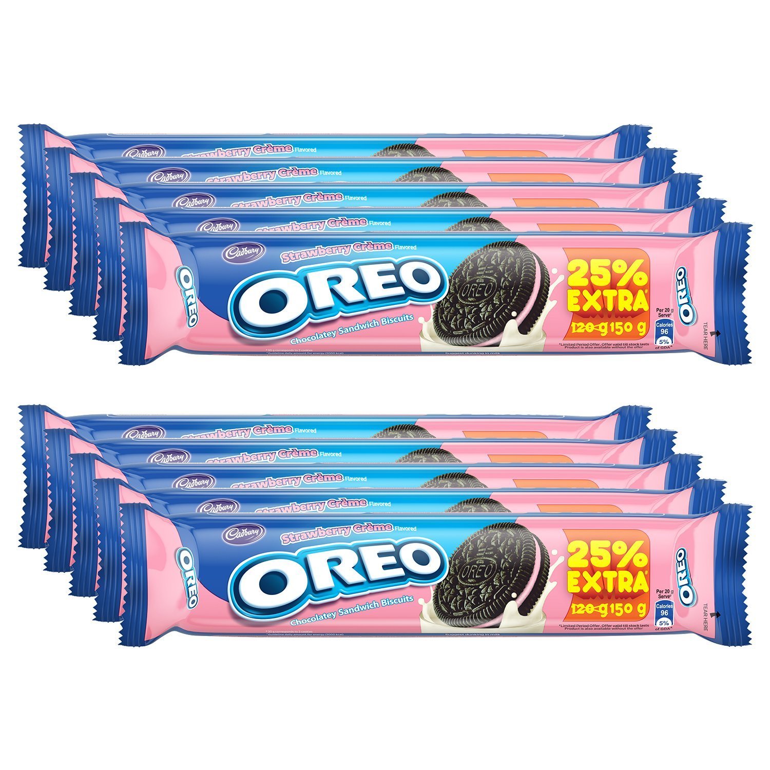 Cadbury Oreo Creme Biscuit Promo Pack, 120g (Pack of 10) - OMGTricks