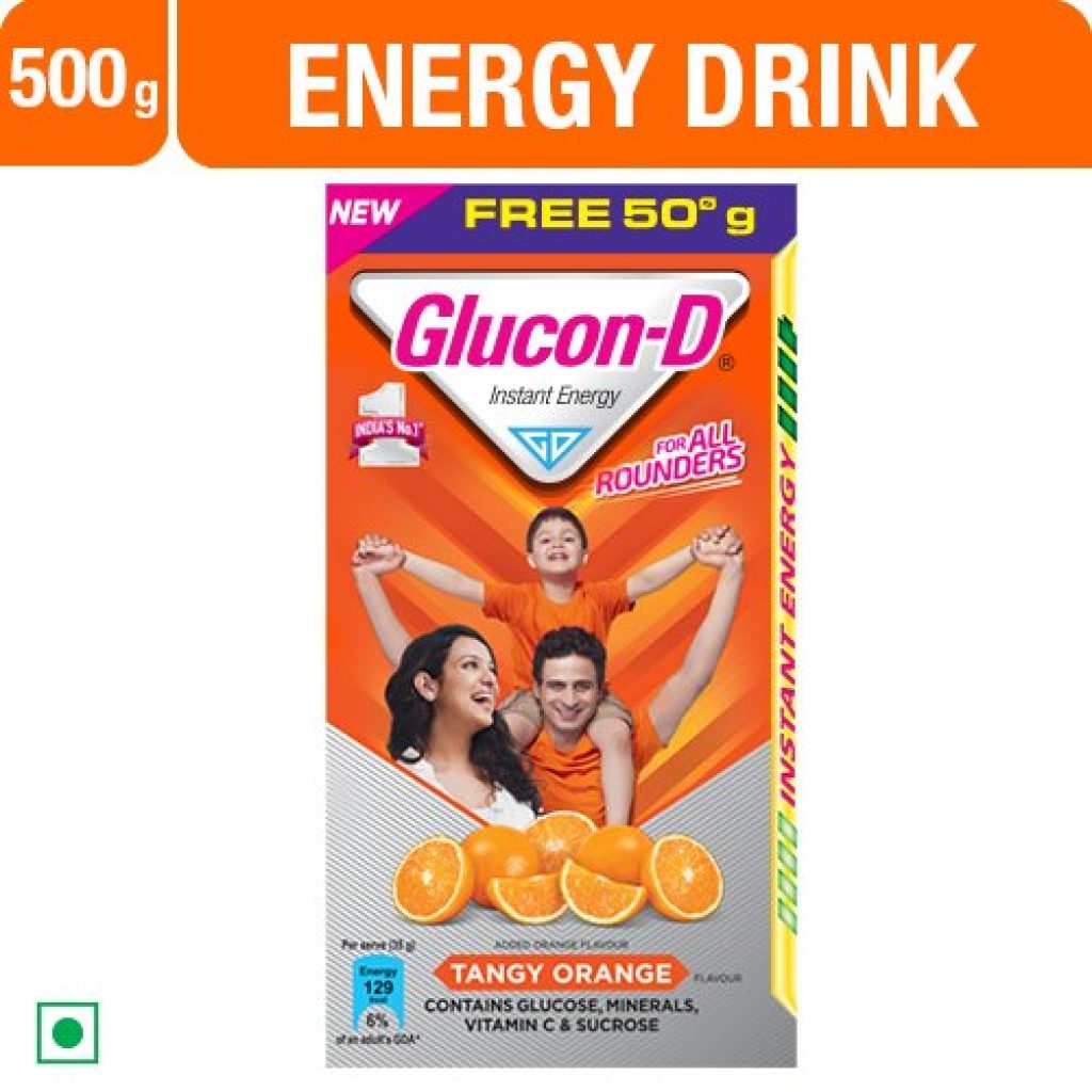 Glucon-D Orange - 450+50 g - OMGTricks