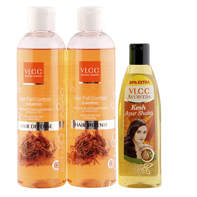 VLCC Hair Fall Control Shampoo (Buy 1 Get 1) and Ayurveda Hair Oil ...