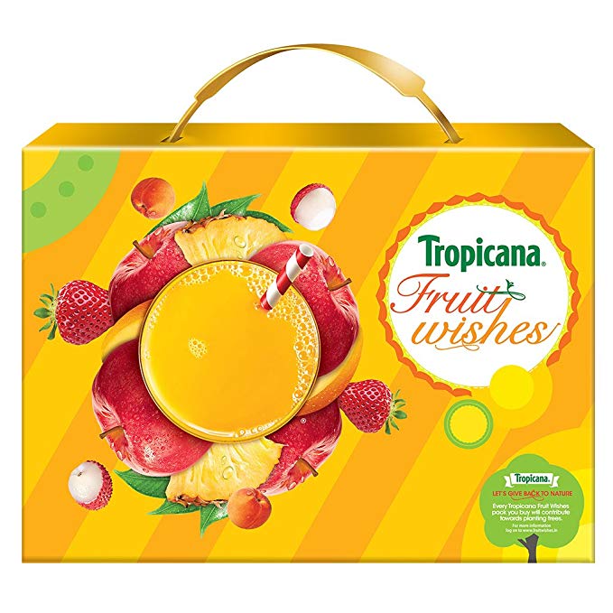 Tropicana Delight Fruit Juice - Festive Gift Box 3L (Mixed Fruit 1L ...