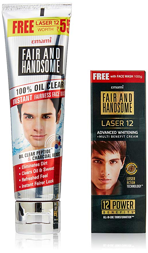 Emami Fair and Handsome 100% Oil Clear Face Wash, 100g with Free Fair ...