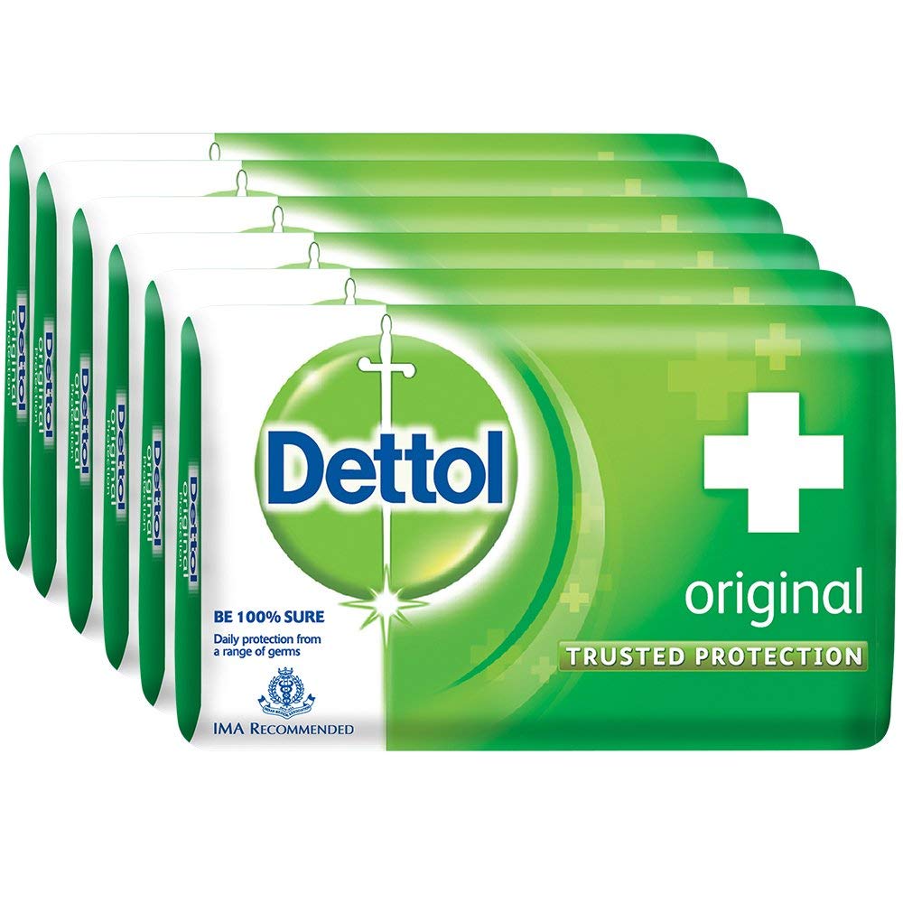 Dettol Original Soap - 75g (Pack of 6) - OMGTricks
