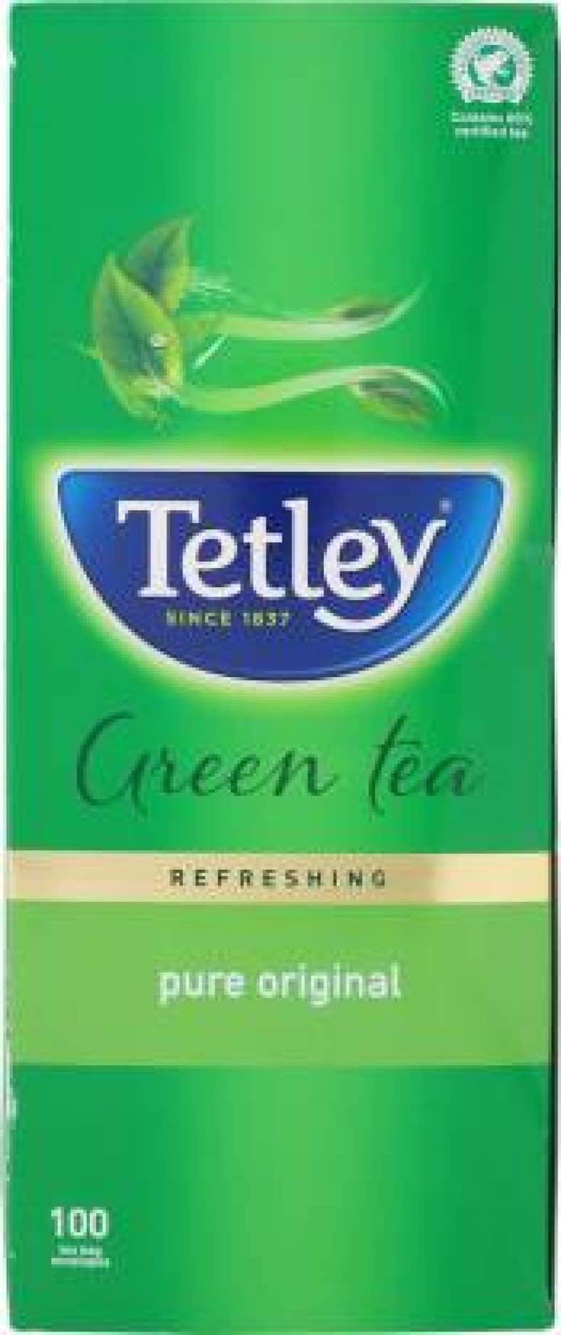 Tetley Pure Original Green Tea Bags Box (100 Bags) - OMGTricks