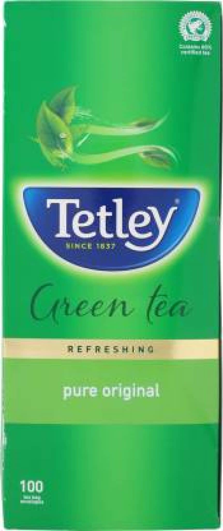 Tetley Pure Original Green Tea Bags Box (100 Bags) - OMGTricks