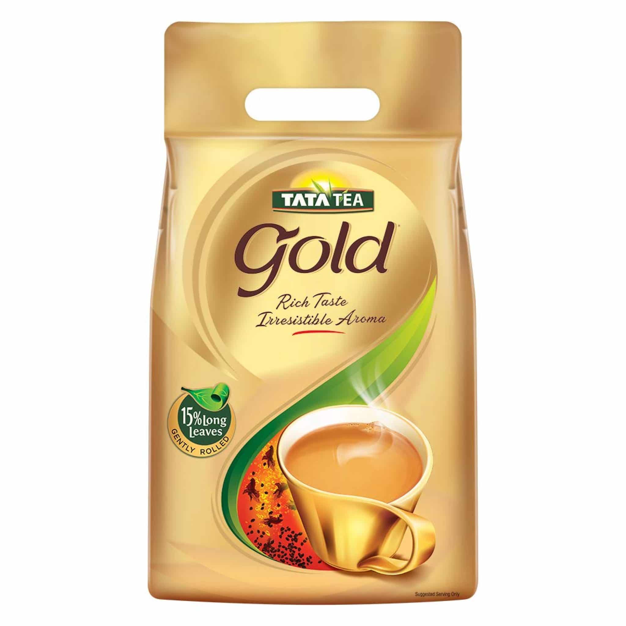 Tata Tea Gold Leaf Pouch, 1500 g - OMGTricks