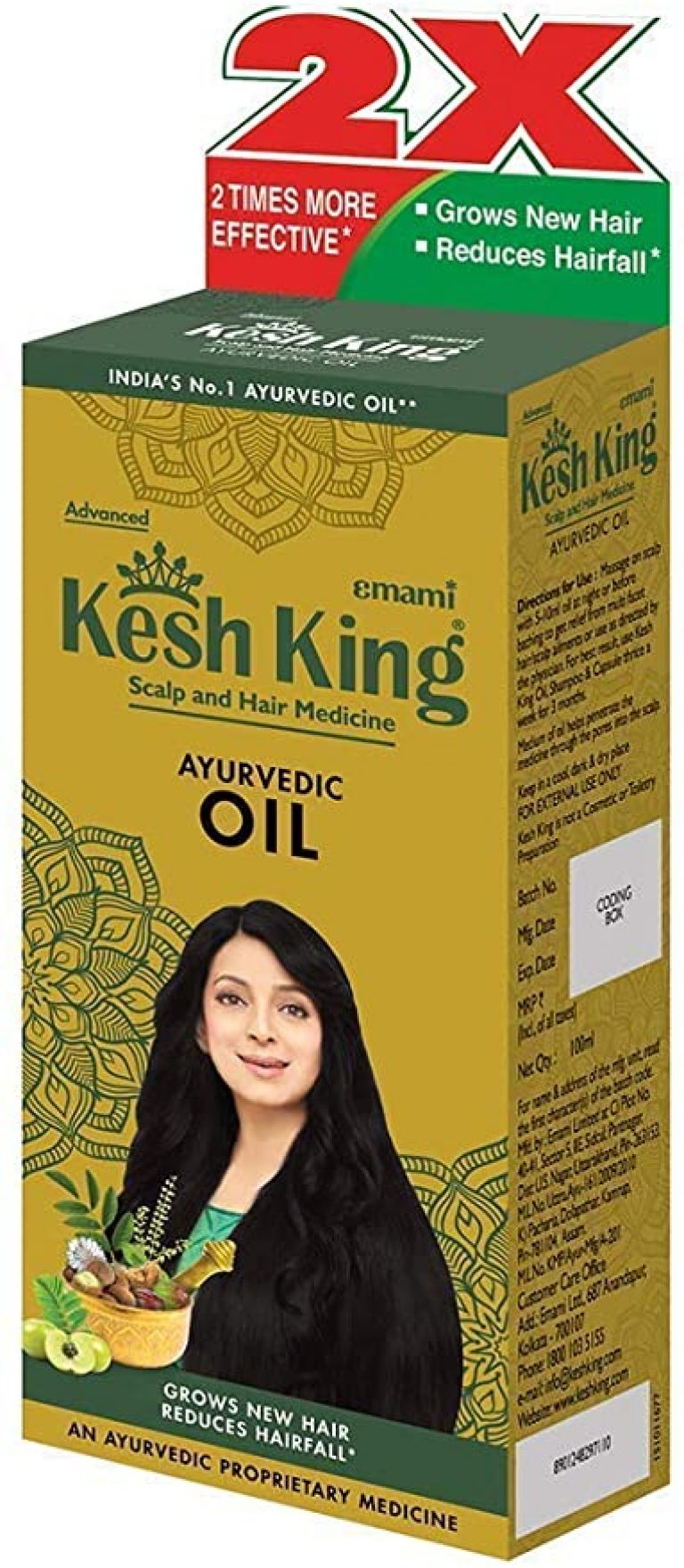 Kesh King Ayurvedic Anti Hairfall Hair Oil, 300ml - OMGTricks