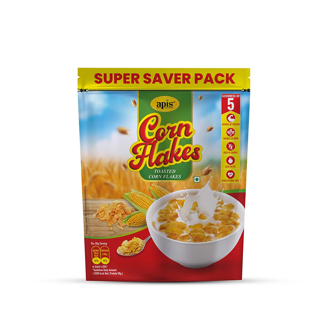 Apis Cornflakes 1kg Zip Pouch - OMGTricks